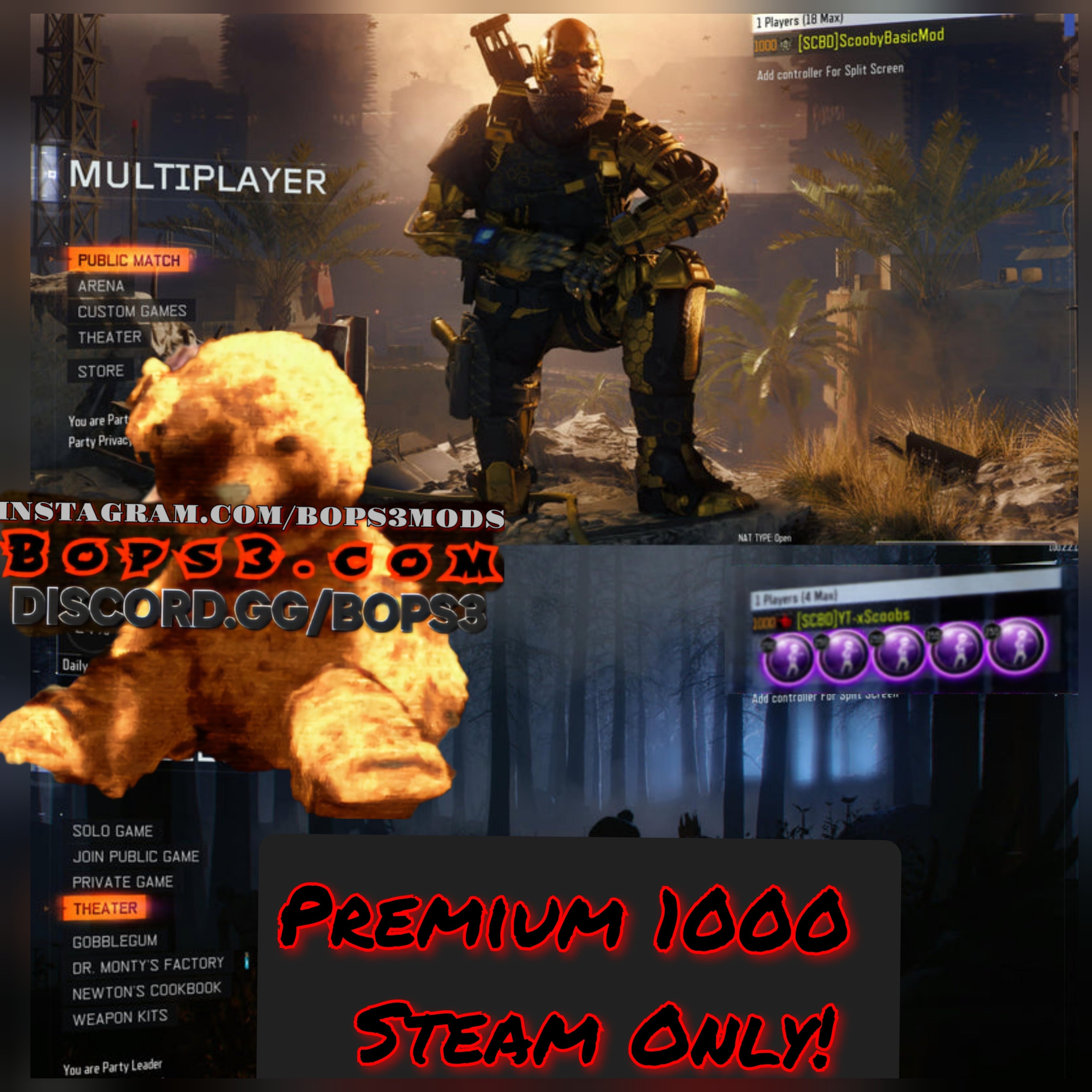 #4 Bo3 Premium 1000 Pack - Steam Only – Bops3 Mods Store